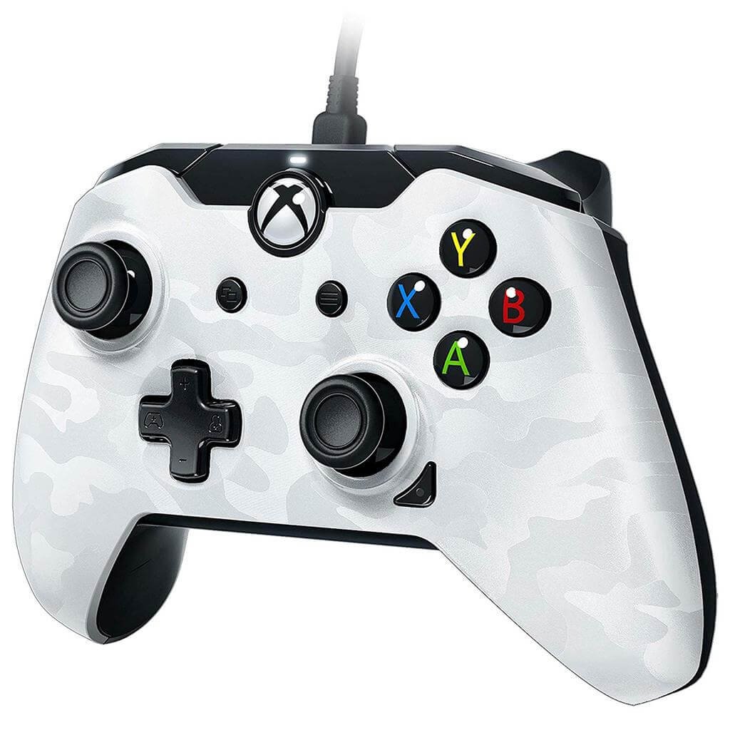 PDP Xbox One Wired Controller Stealth Series - Ghost White